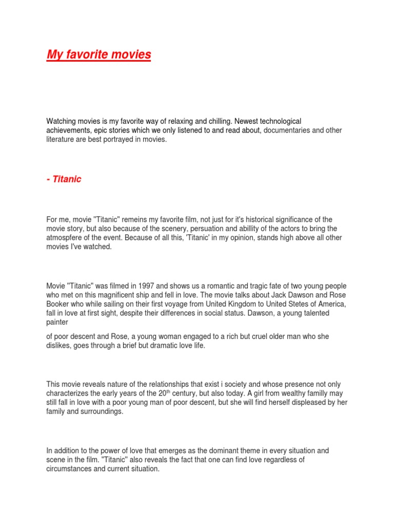 My Favorite Movies | PDF | Harry Potter Universe | Harry Potter