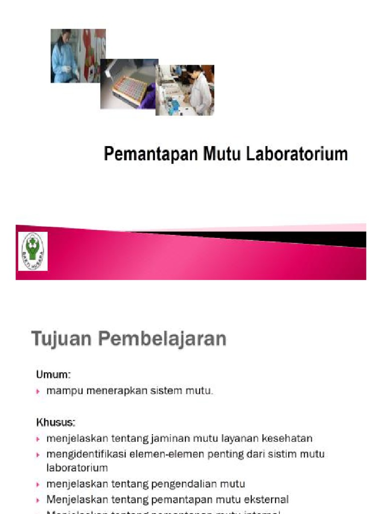4.pemantapan Mutu Laboratorium Di Pus 1 | PDF