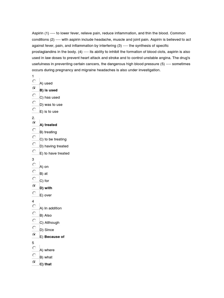 ToEFL Exercises | PDF