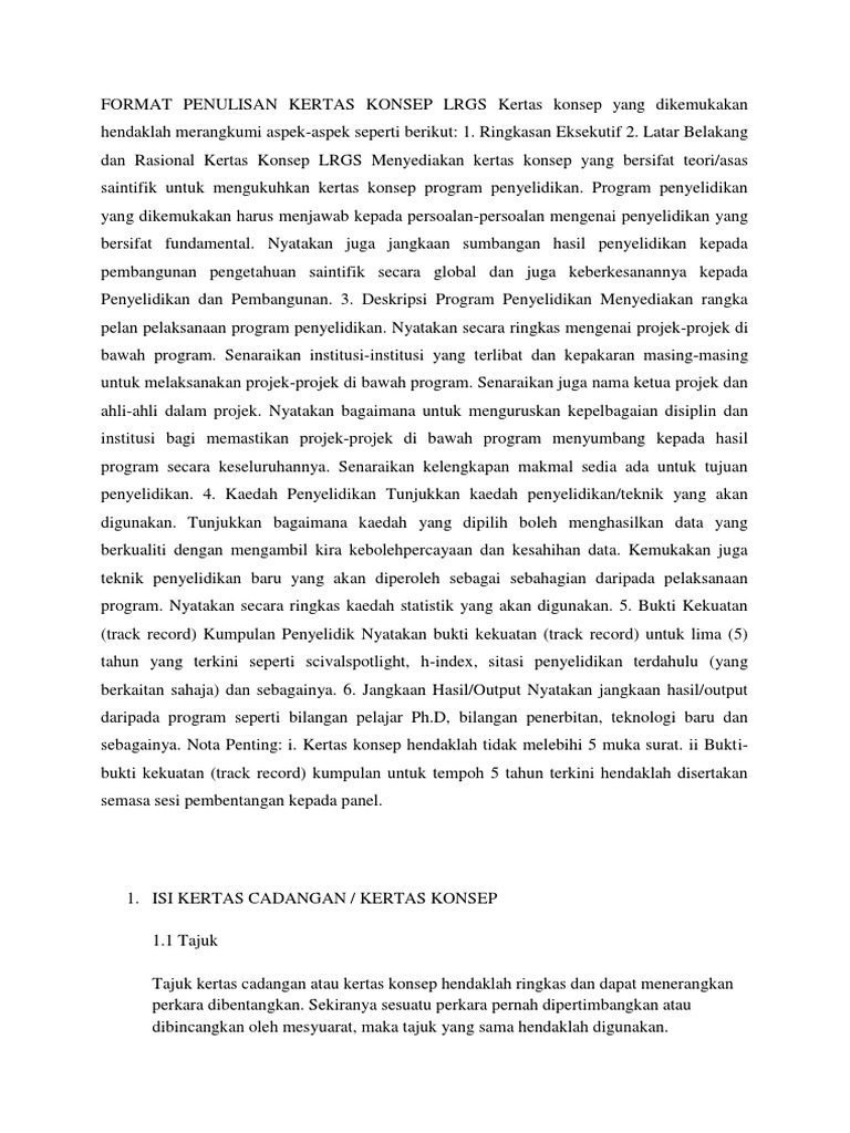 Kertas Konsep | PDF