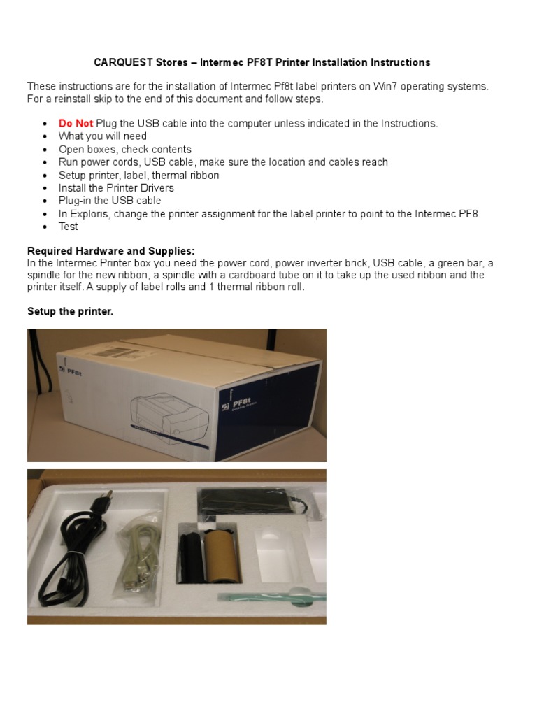 ESS+Intermec+PF8T New | PDF | Printer (Computing) | Icon (Computing)