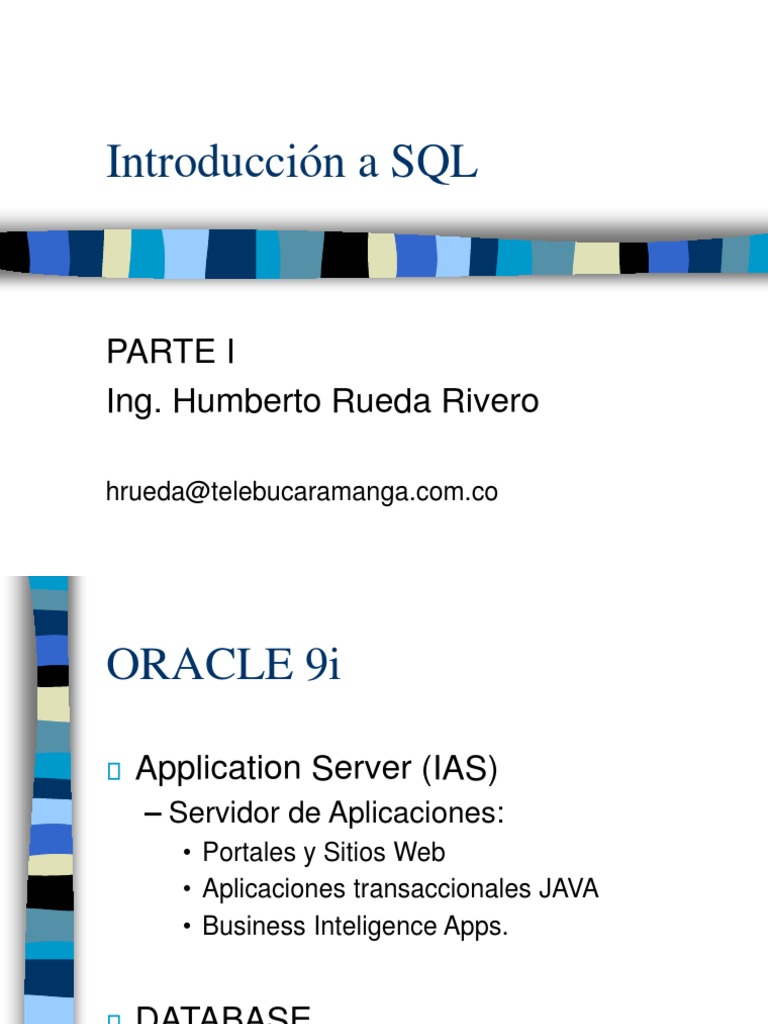 Introduccion A SQL Parte 1 PDF | PDF | Base de datos relacional | SQL