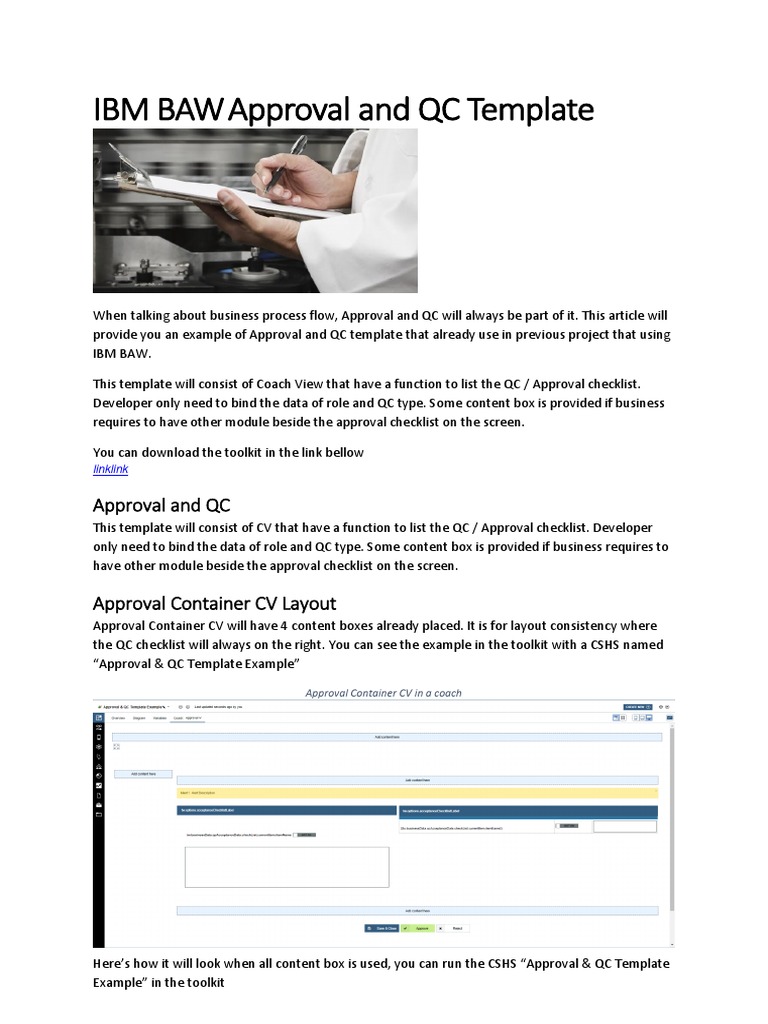 Approval and QC Template | PDF | Parameter (Computer Programming) | Information Technology ...