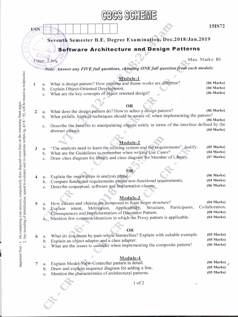 VTU SADP Question Paper | PDF