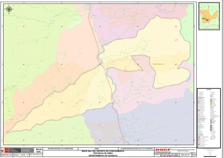 Mapa Vial Conchamarca | PDF