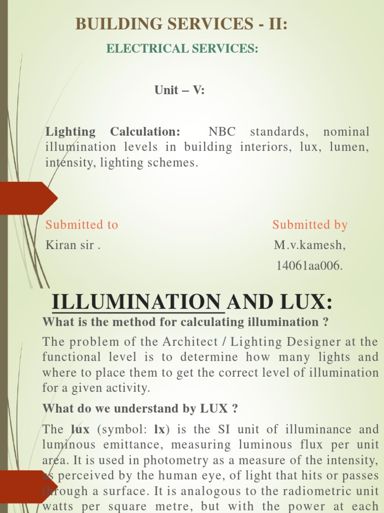 Guide To Lux Level | PDF | Light | Electromagnetic Radiation