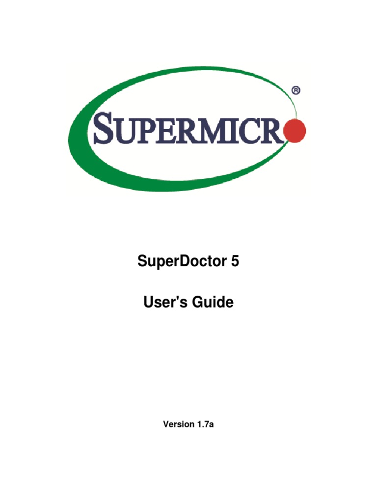 SuperDoctor5 UserGuide | PDF | Port (Computer Networking) | Java Virtual Machine