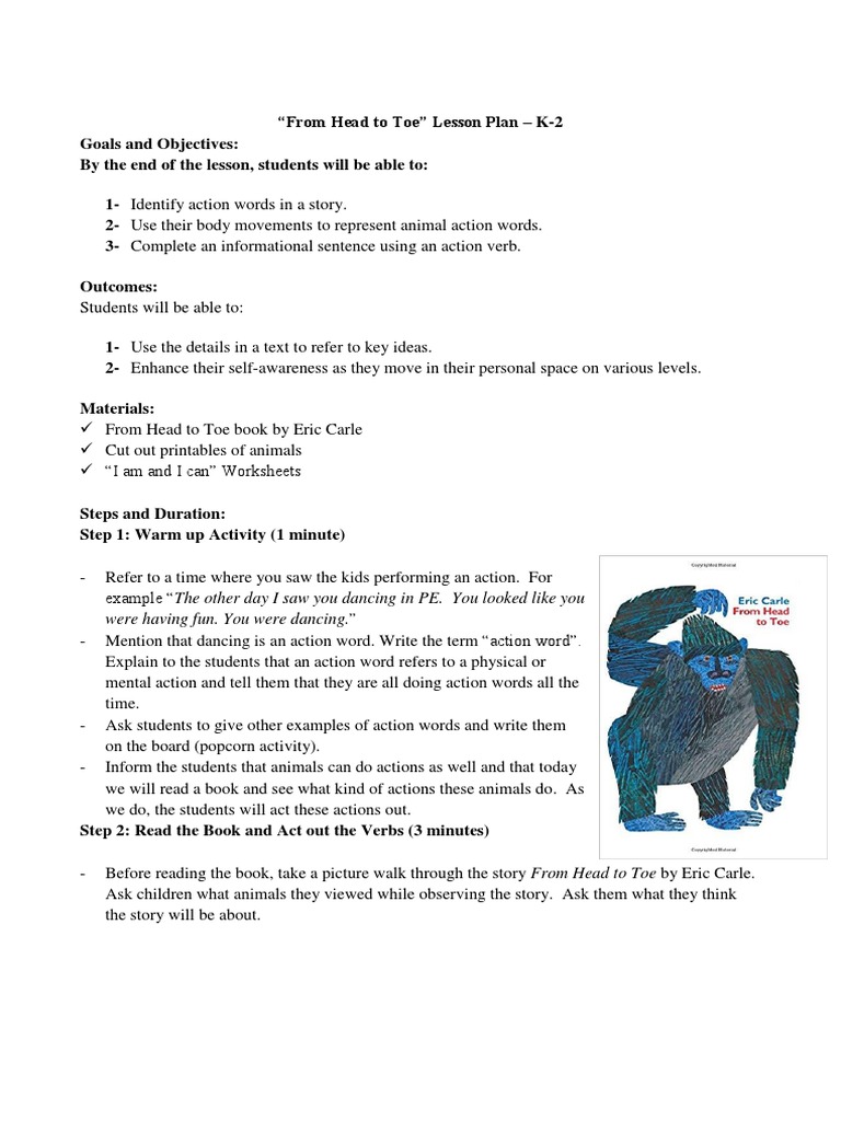 From Head To Toe Book