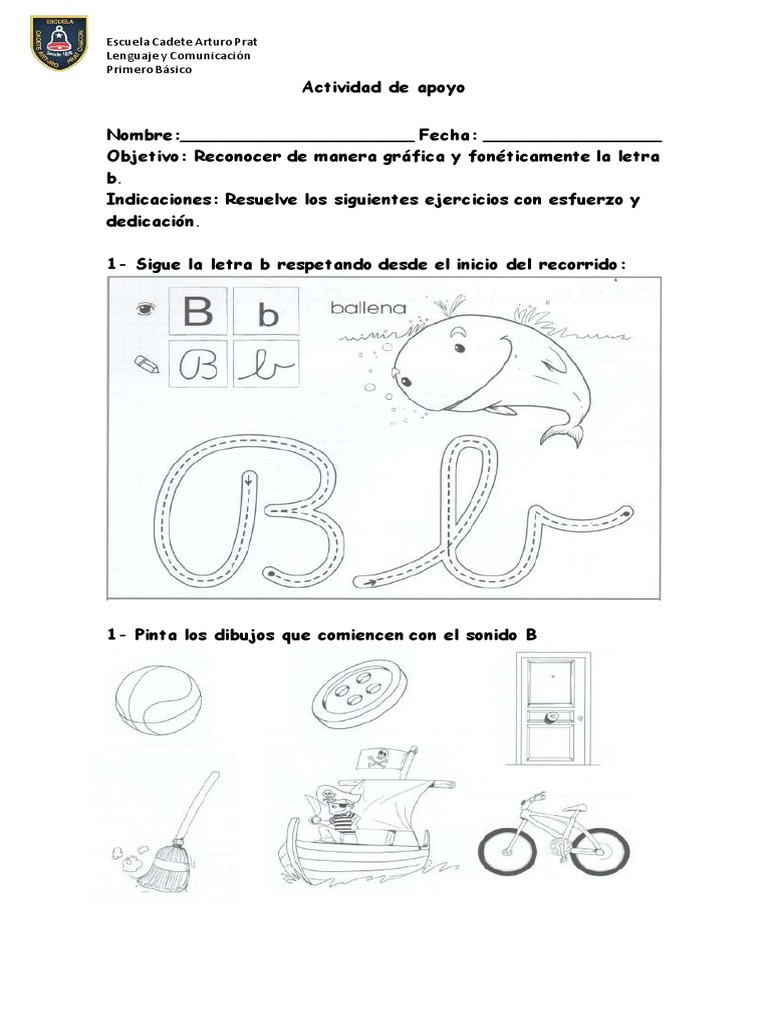 Actividades Letra B PDF | PDF