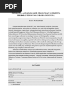 Contoh Format Mini Riset Unimed Bahasa Indonesia | PDF