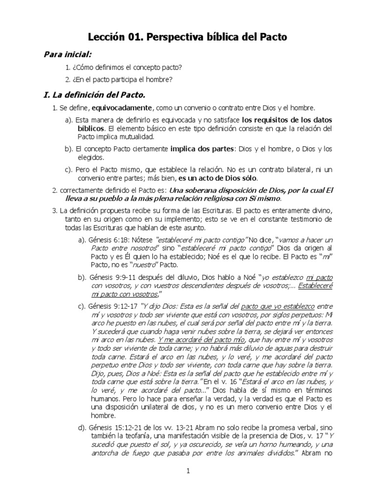 Definición de Pacto | PDF | Bautismo | Sacramentos