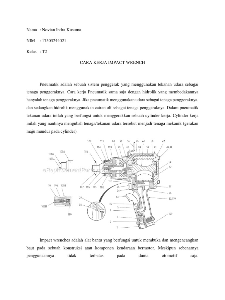 Sistem Kerja Air Impact Wrench | PDF