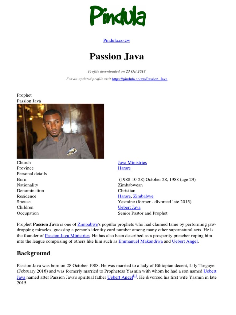 Passion Java | PDF | Religious Behaviour And Experience