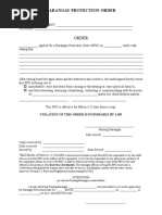 Application For Barangay Protection Order: Vawc Form#3 CONTROL NO ...