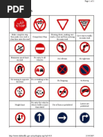Zimbabwe Road Traffic Signs | PDF