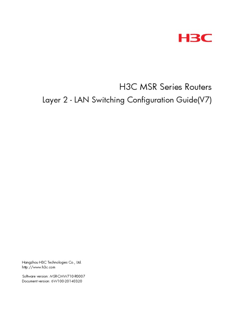 03-Layer 2 - LAN Switching Configuration Guide-Book PDF | Download Free PDF | Network Switch ...