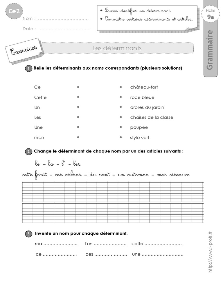 Ce2 Exercices Determinants | PDF