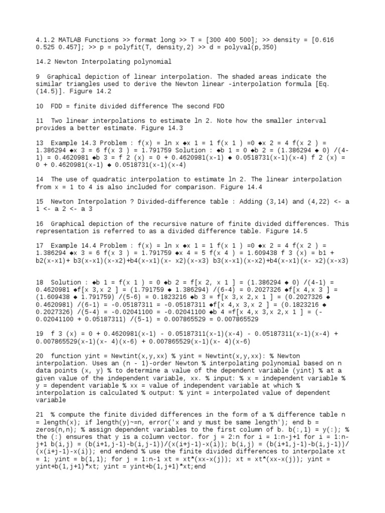 Poly Matla BB | PDF | Interpolation | Polynomial