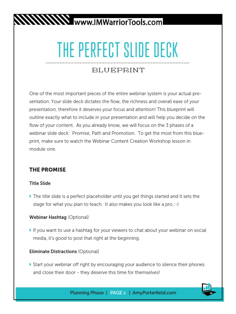 M5-The Perfect Slide Deck Blueprint (Workshop) | PDF | Communication ...