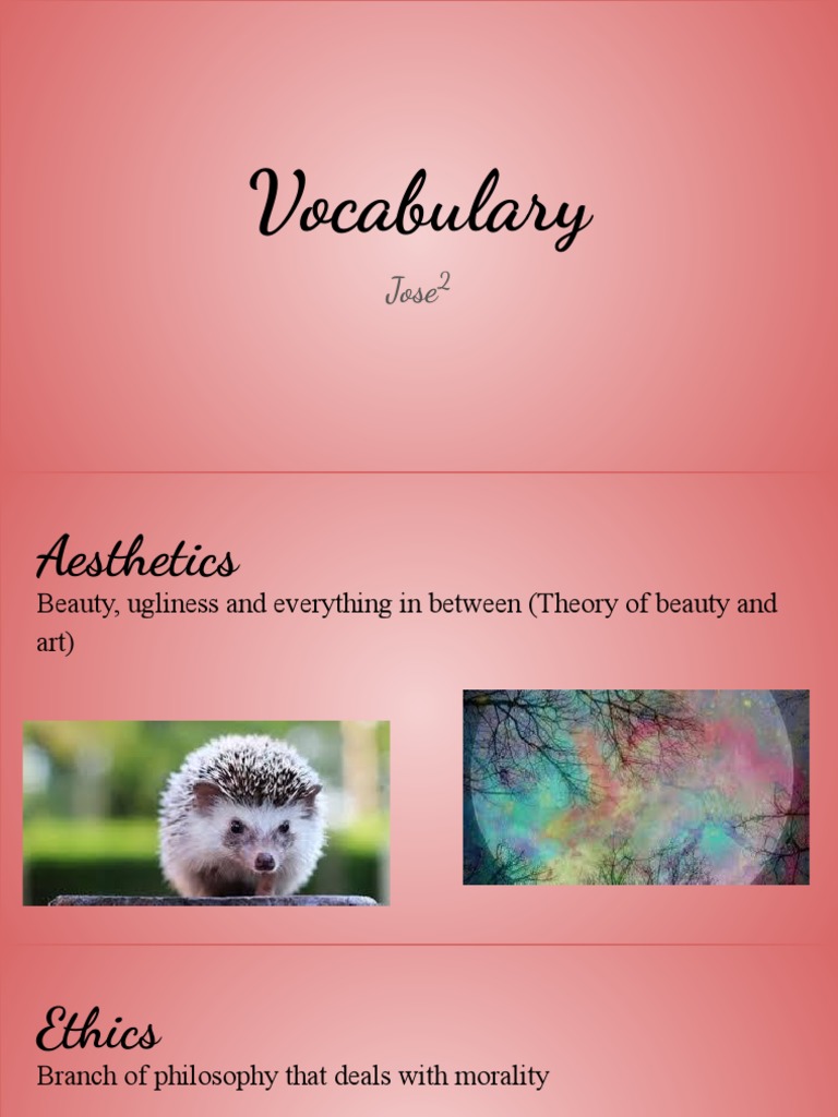 Philosophy Vocabulary | PDF