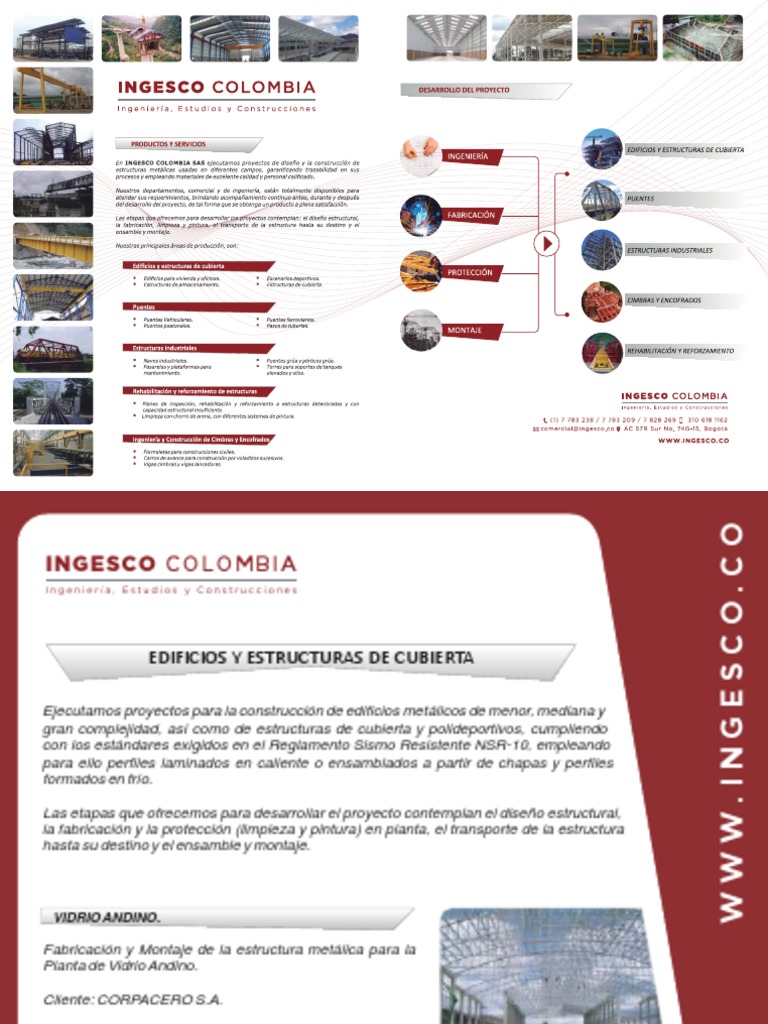 Brochure INGESCO - 2 PDF | PDF | Puente | Sectores Economicos