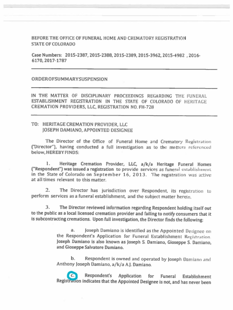 Order of Summary Suspension | PDF