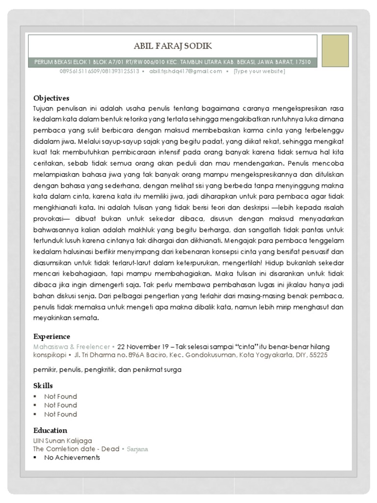 Template | PDF | Puisi | Fiksi Umum