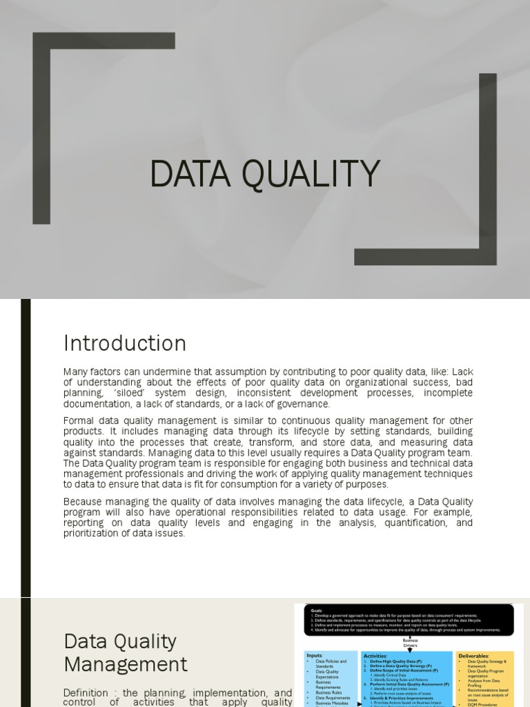 Data Quality | PDF | Data Quality | Quality Management