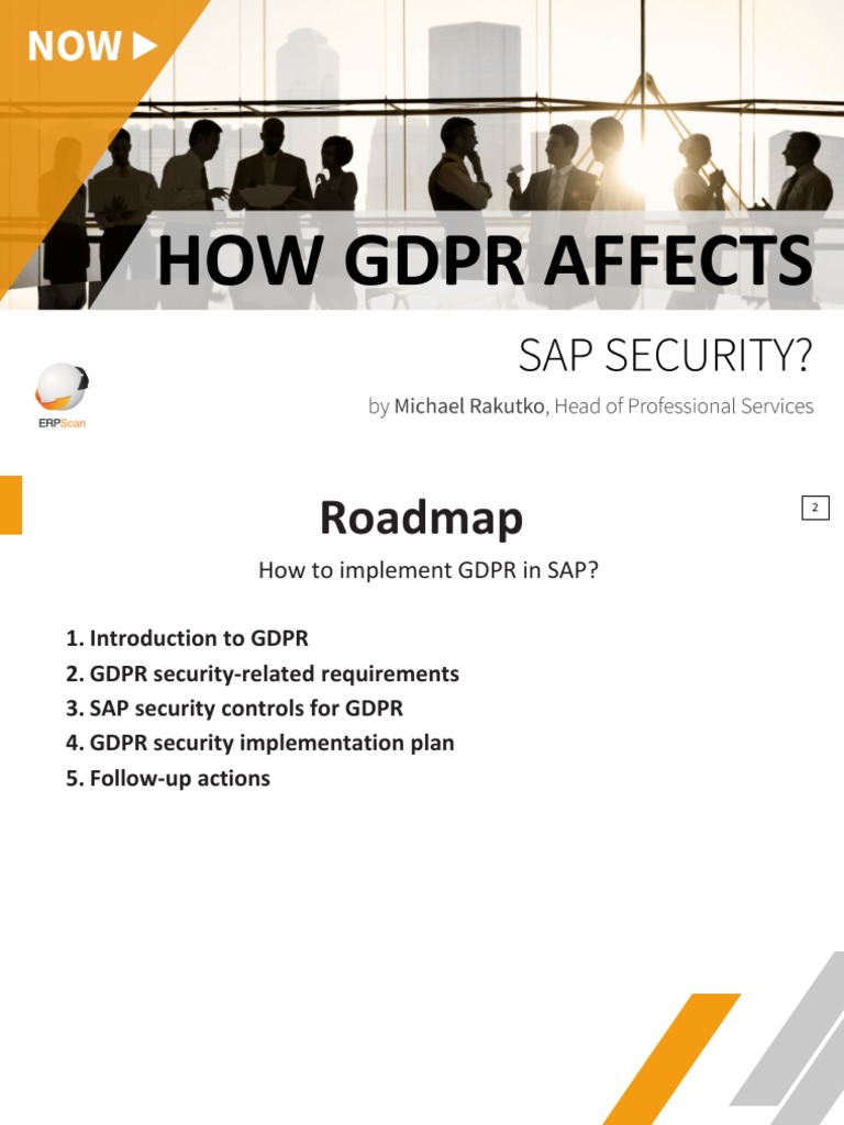 How Gdpr Affects Sap Security Webinar Pdf Computer Security Security