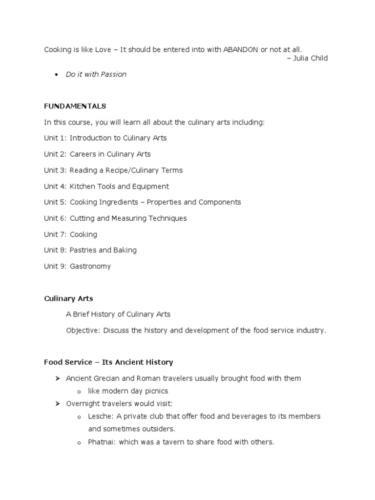 A Passionate History: An Introduction to the Culinary Arts from Ancient ...