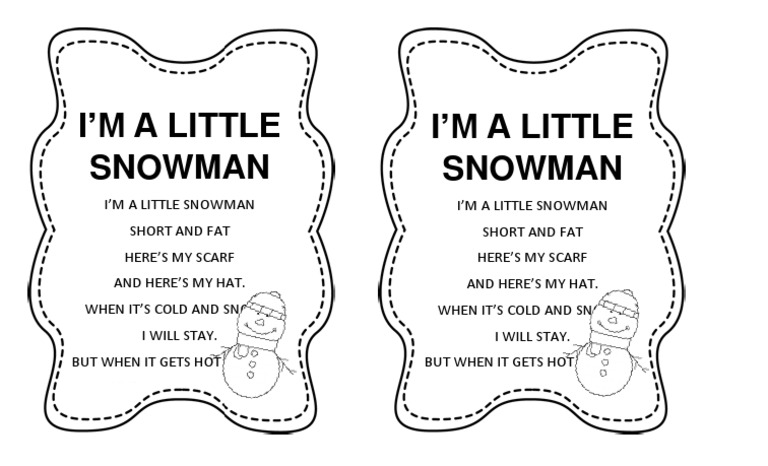 Short Poems About Snowmen