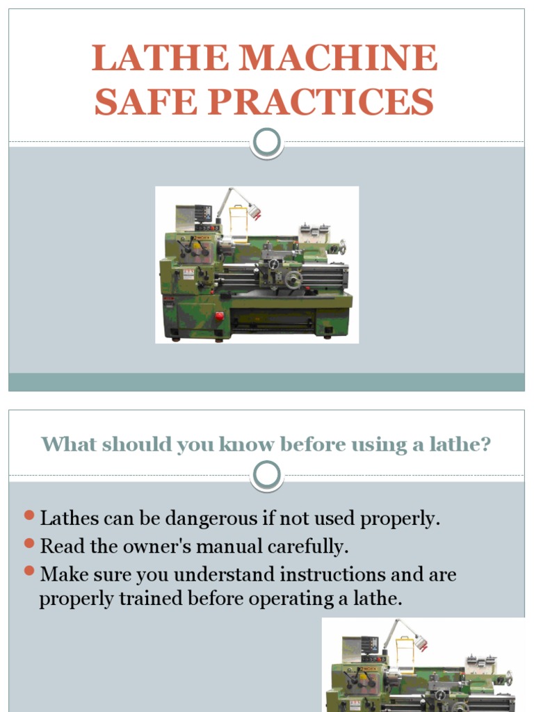Lathe Machine Safety Practices Guide | PDF