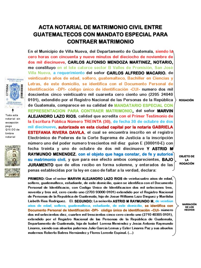 Actas Notariales | PDF | Guatemala | Ley común