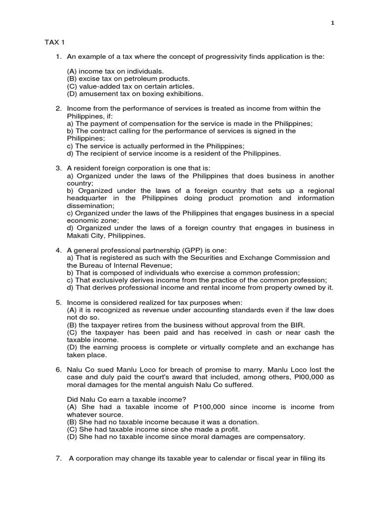 Tax Quiz 3 Q Tax 1 | PDF | Employee Benefits | Income Tax