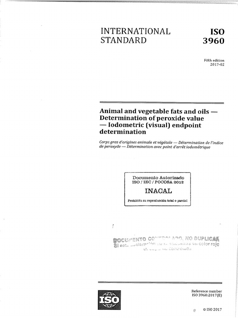 Iso 3960 | PDF