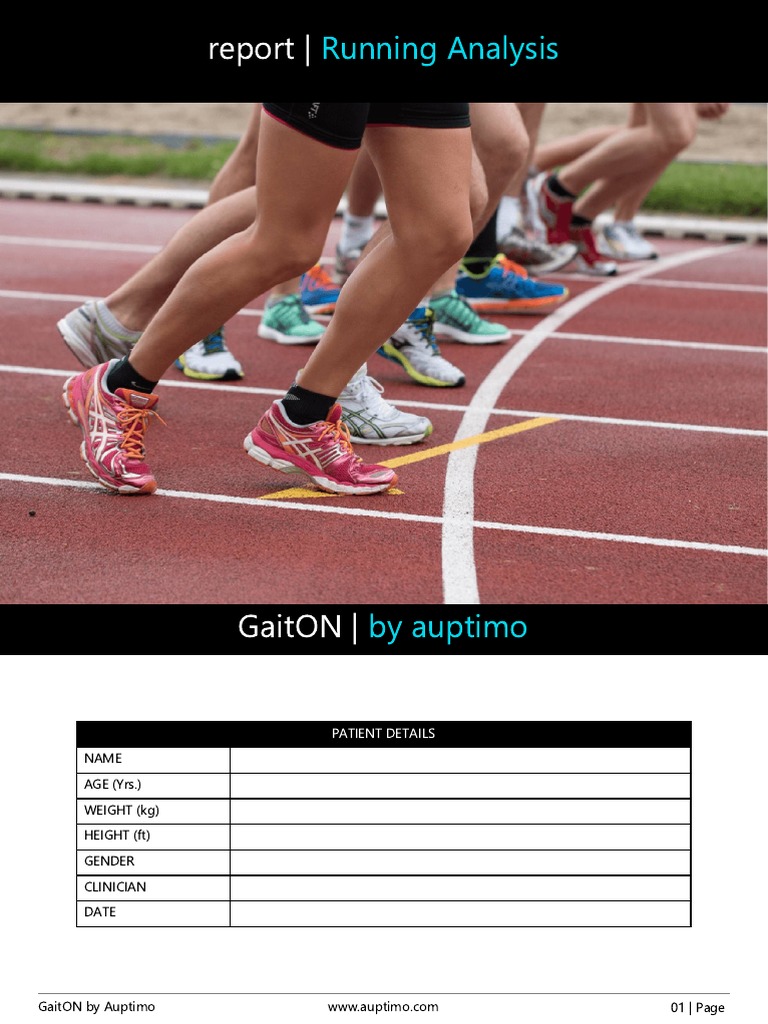 Gait Analysis Report by Auptimo | PDF