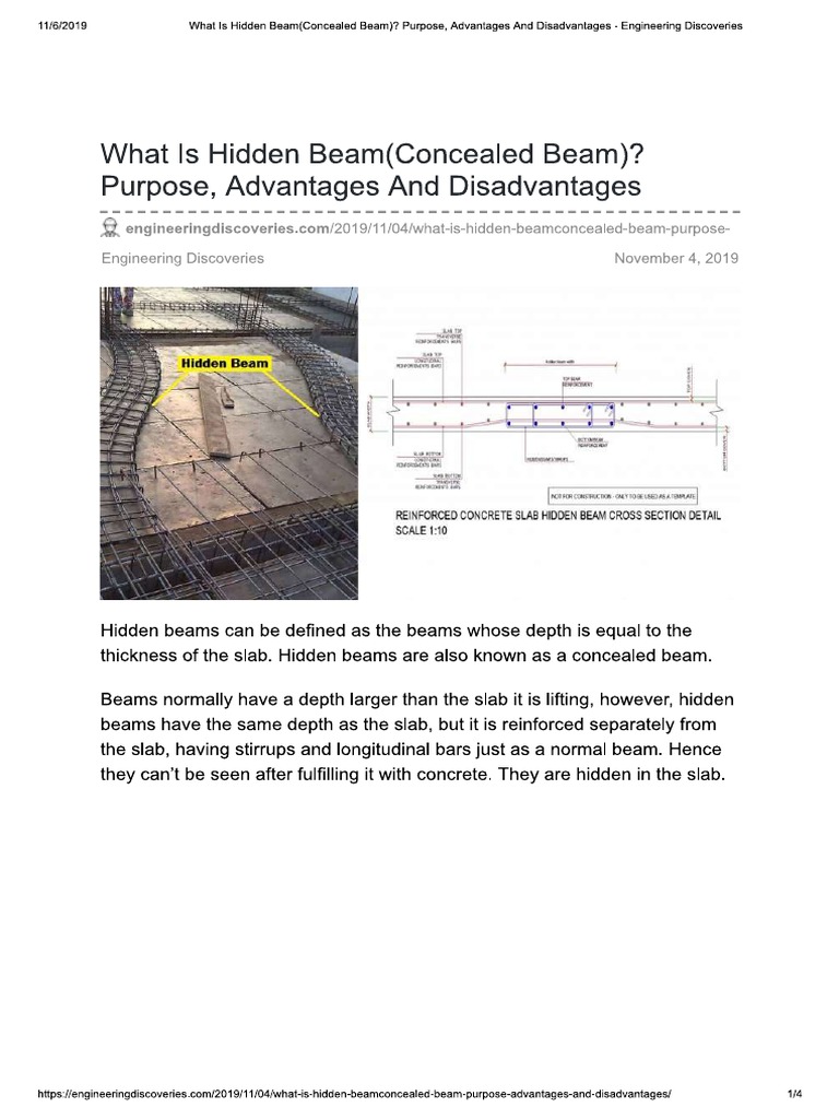 What Is Hidden Beam | PDF