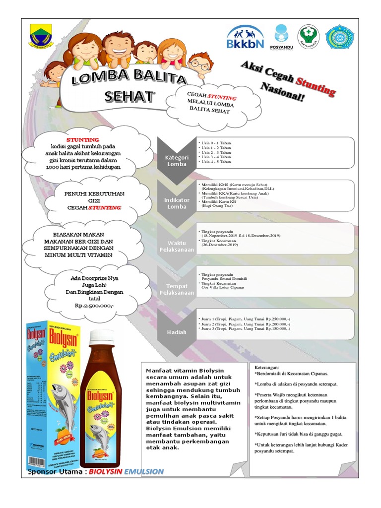 Brosur Lomba Balita Sehat | PDF