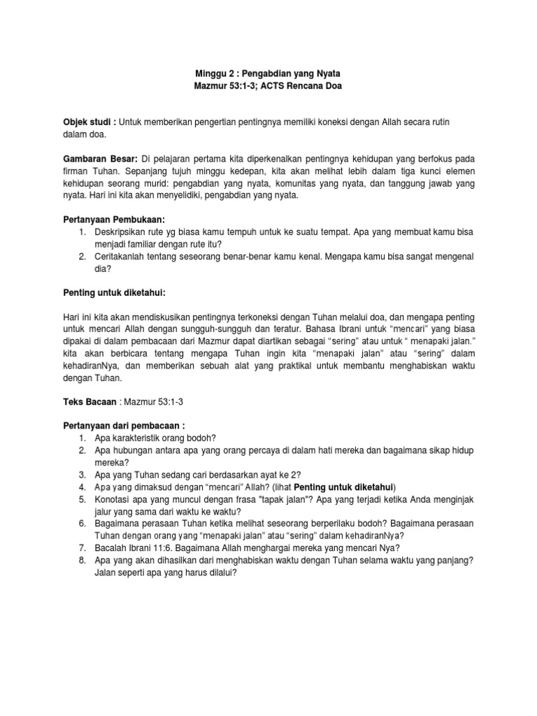 Contoh Bahan KKA | PDF