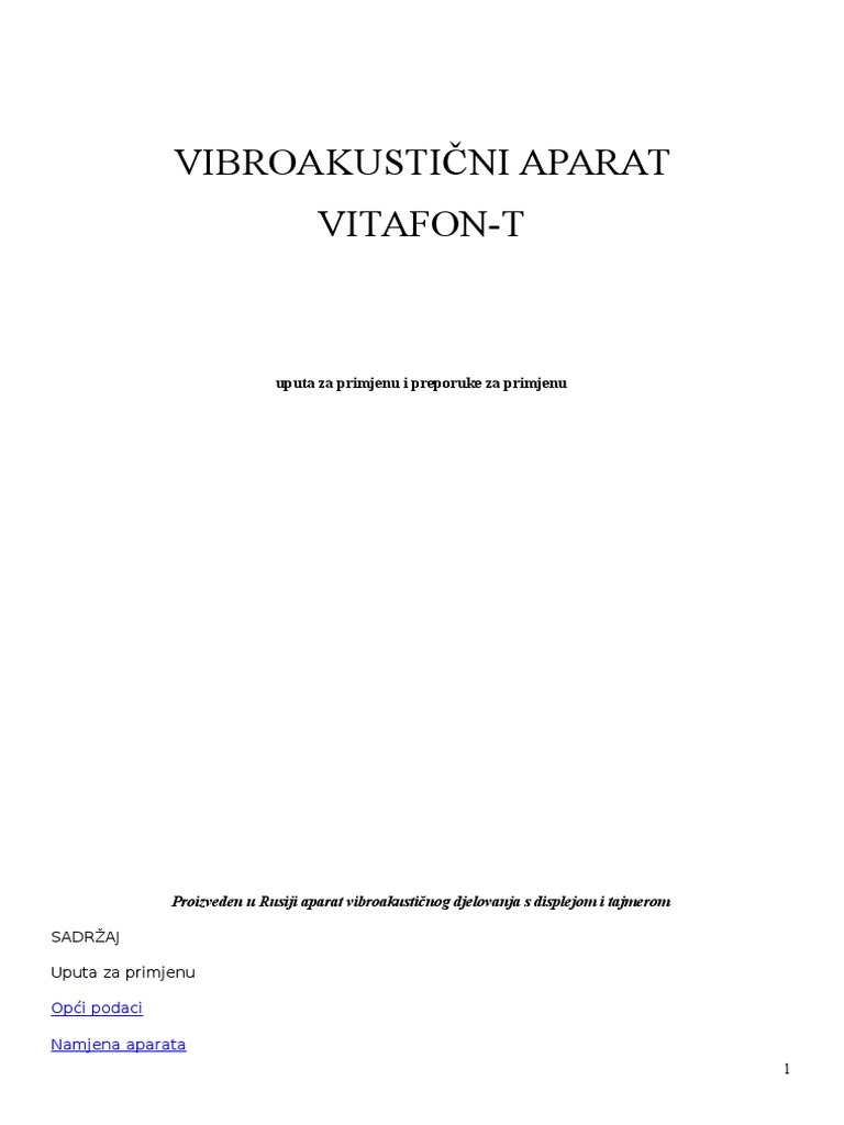 Vitafon PDF | PDF