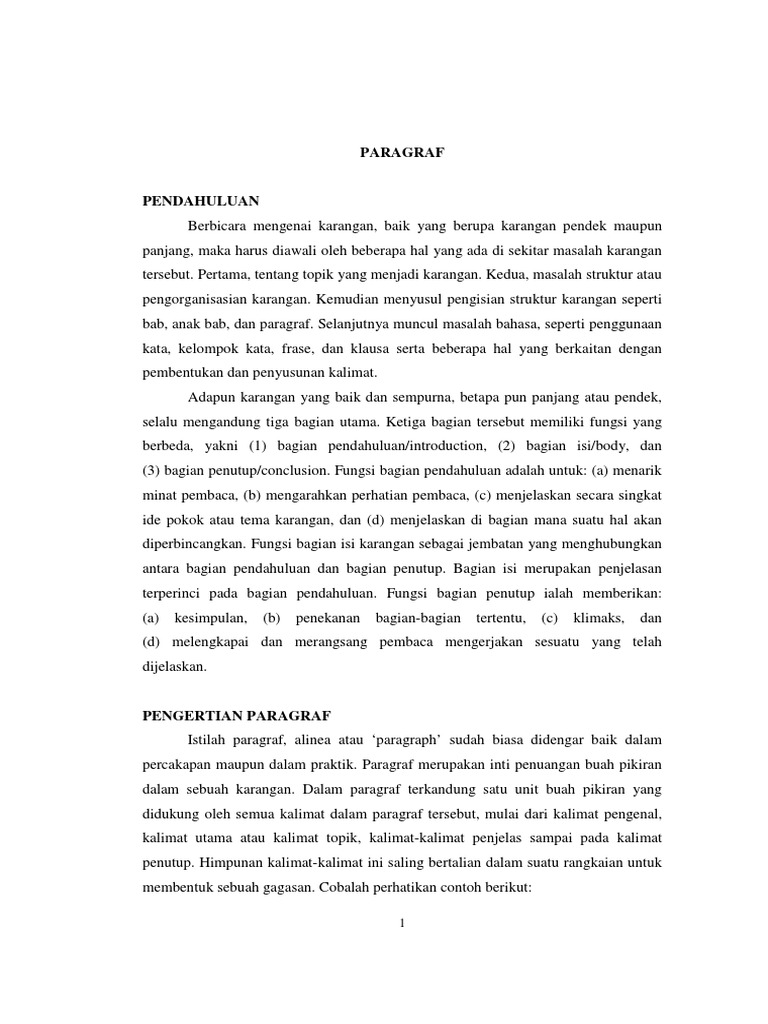 PARAGRAF | PDF | Kajian Bahasa Asing