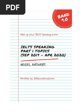 Ielts Speaking Part 1 Topics In 2019 Sample Answers IELTS Academic