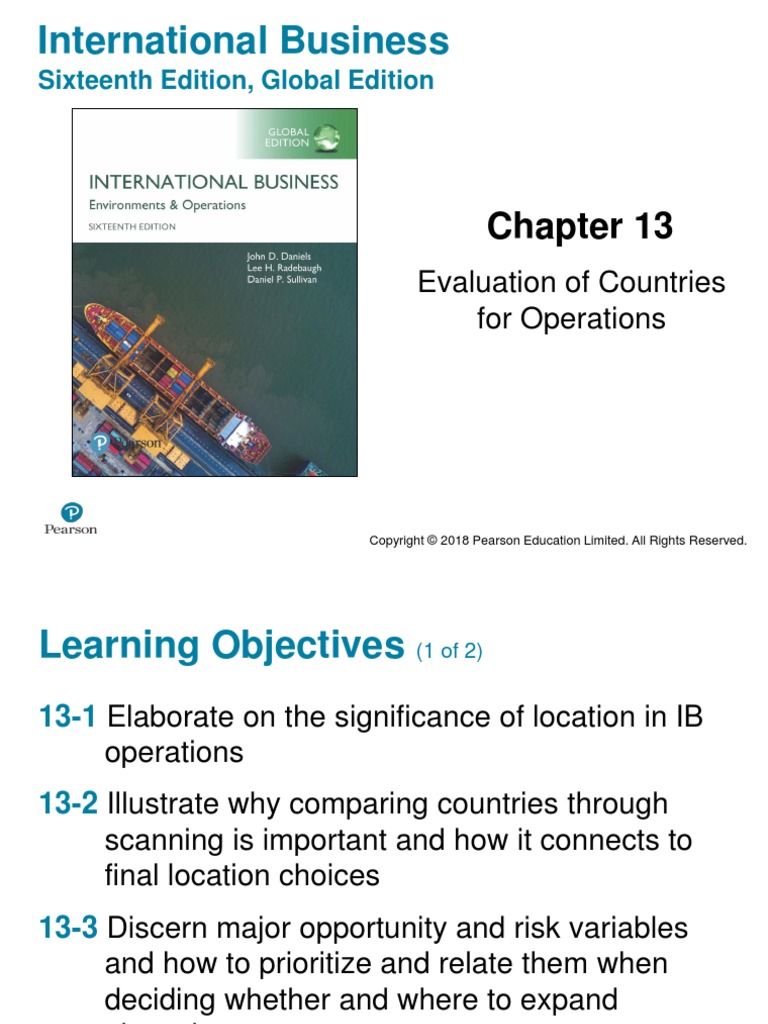 Evaluation of Countries For Operations | PDF | Risk | Decision Making