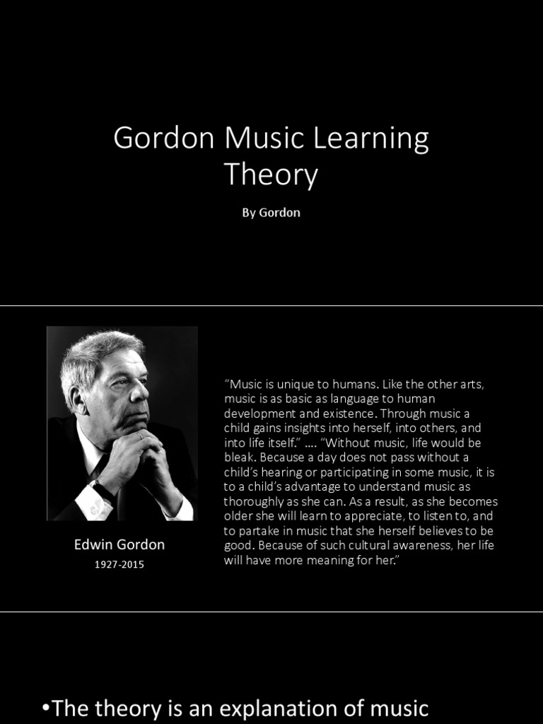 Gordon Music Learning Theory | PDF | Mental Processes | Cognitive Science