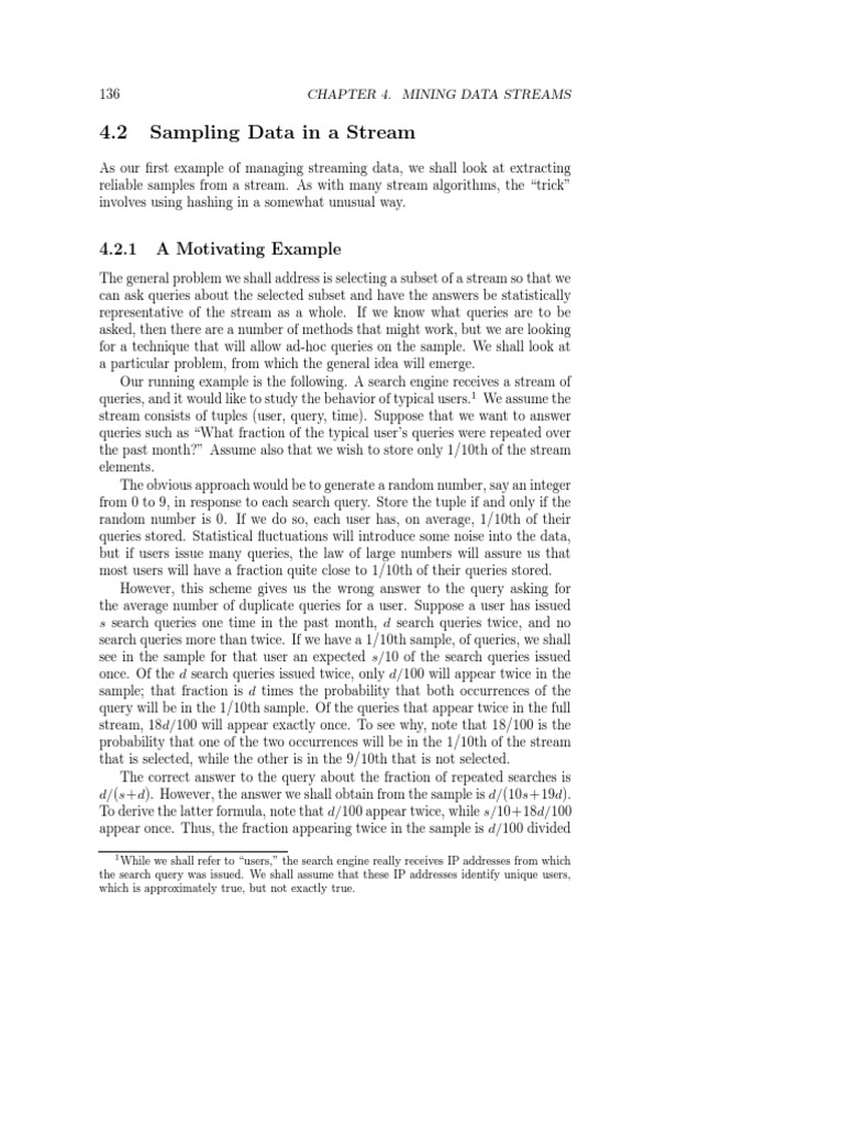 Sampling Data in A Stream PDF | Download Free PDF | Sampling ...