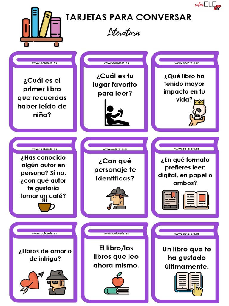 Tarjetas para Conversar | PDF | Libros