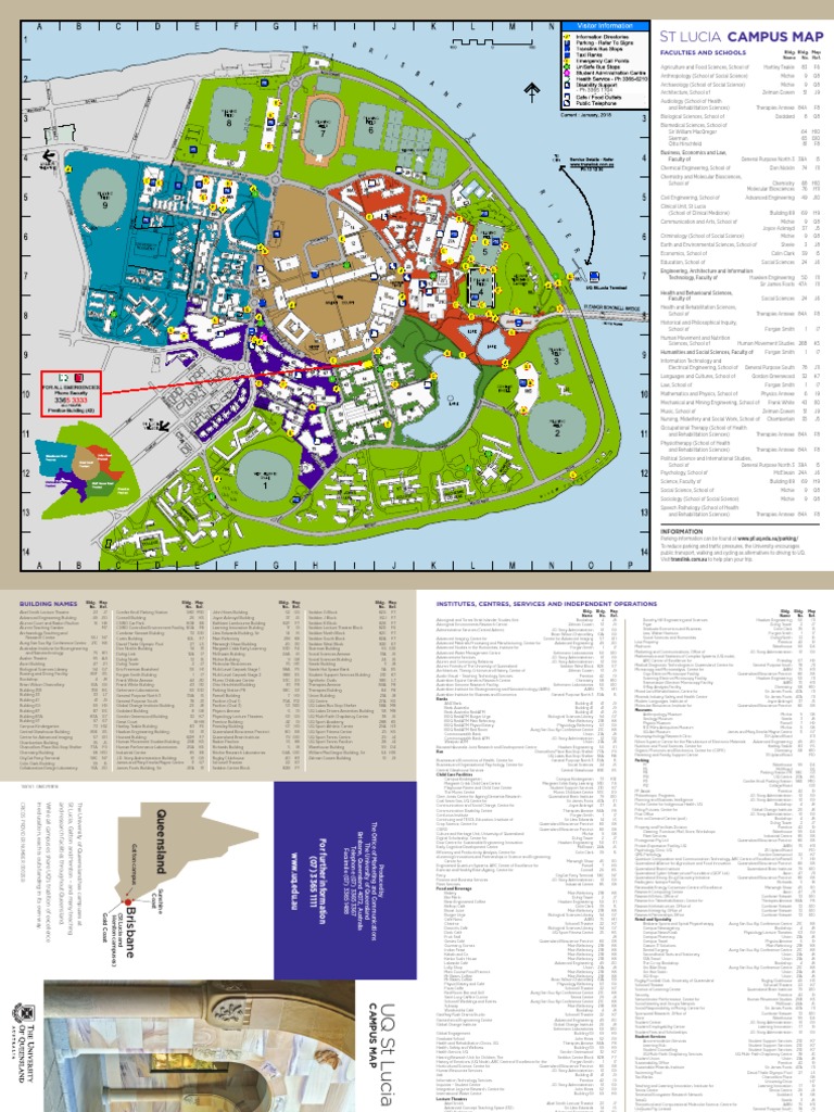 01 ST Lucia Campus Map Brochure | PDF | Science