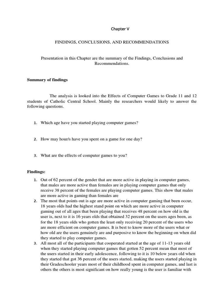Thesis Chapter 5 | PDF | Video Games | Social Psychology
