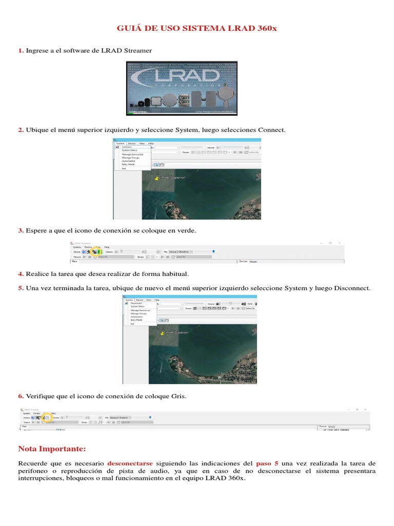 Guia Uso LRAD 360x | PDF