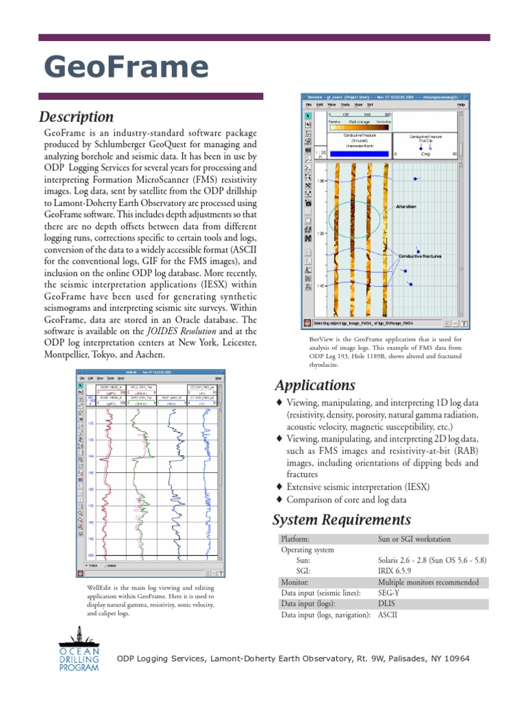 GeoFrame IESX PDF | Download Free PDF | Seismology | Reflection Seismology